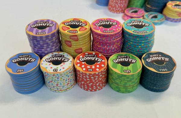 "Bluff & Go Nuts" Poker Chip - BR Pro Poker