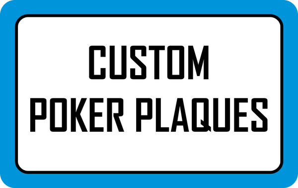 Custom Poker Plaque - 85mm x 53mm - BR Pro Poker