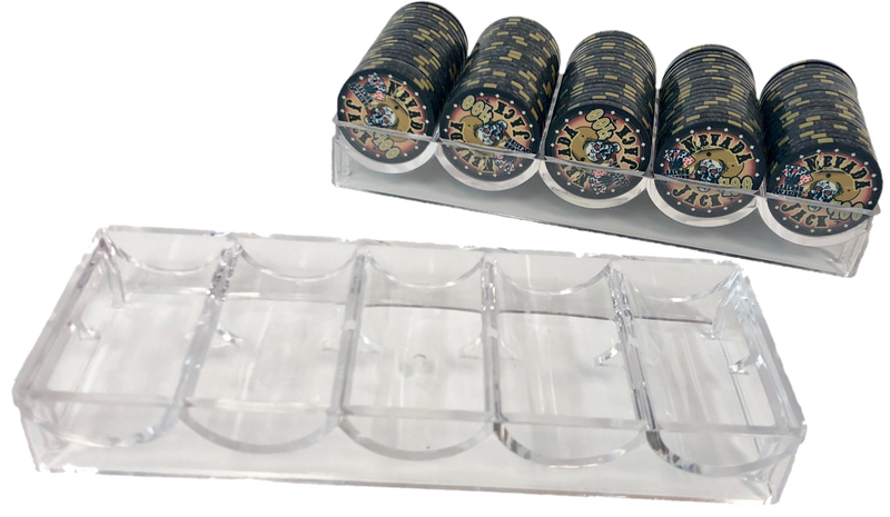 Premium 39mm CHIPCO Branded Acrylic Chip Trays - BR Pro Poker